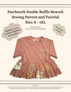 Patchwork Double Ruffle Pattern and Tutorial – X's and O's Handmade